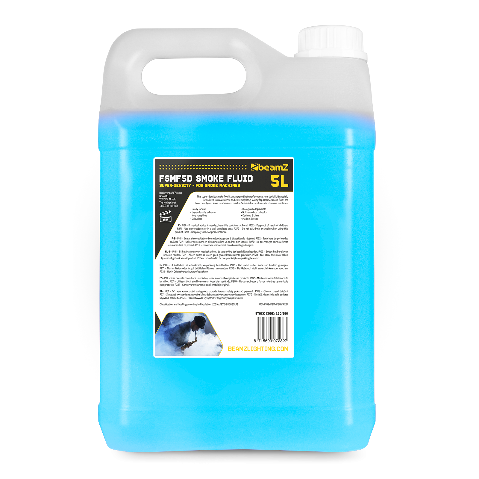 FSMF5D Smoke Fluid 5L Super-Density - beamZ