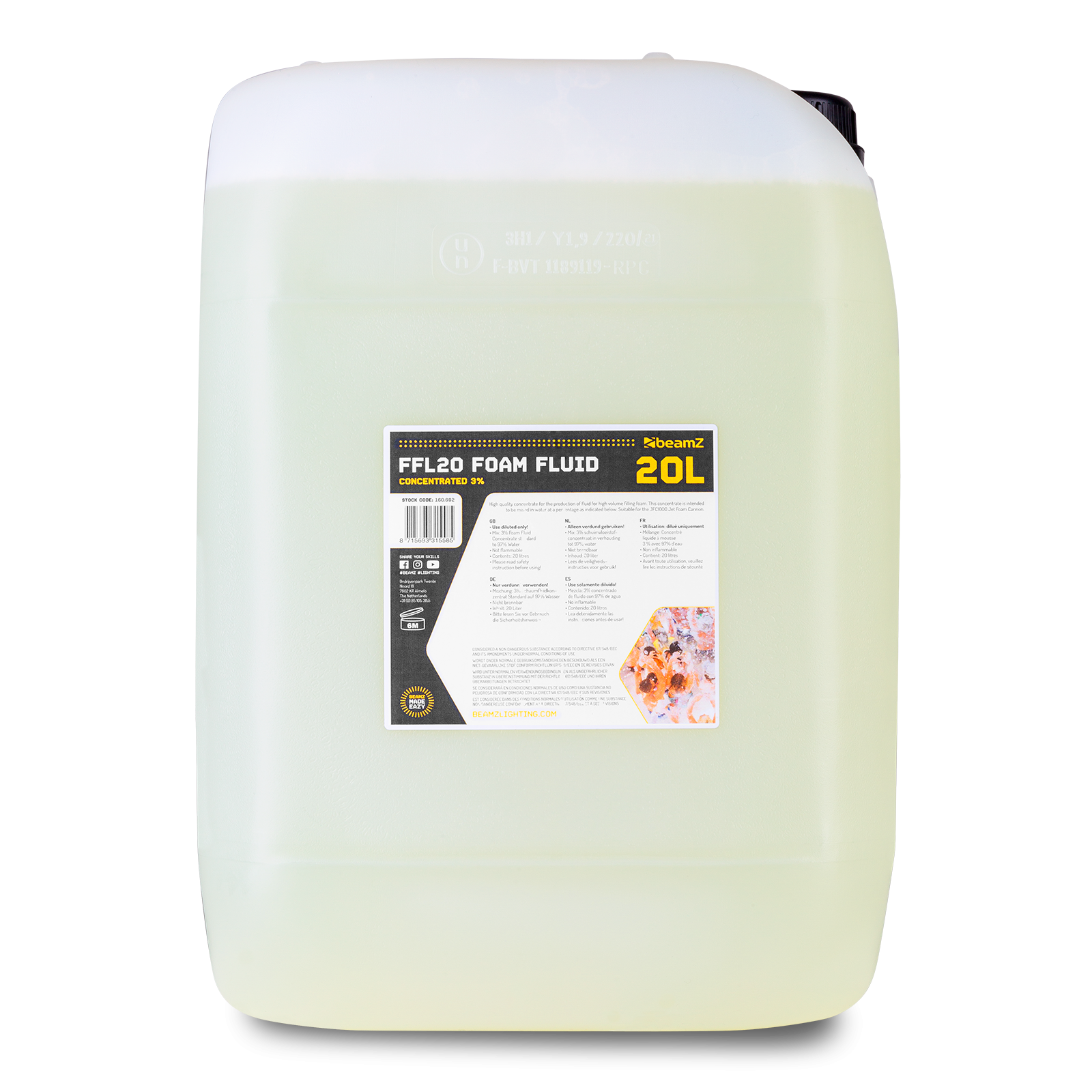 FFL20 Foam Fluid 20L Concentrated - beamZ