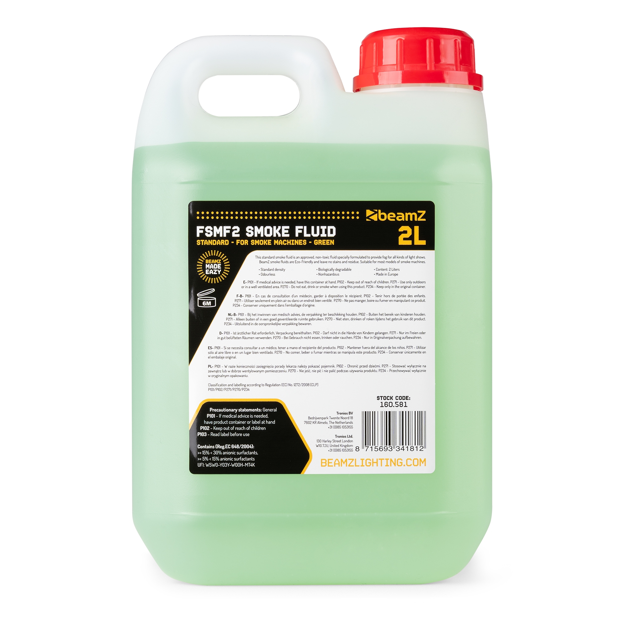 FSMF2 Smoke Fluid 2L Standard Green - beamZ