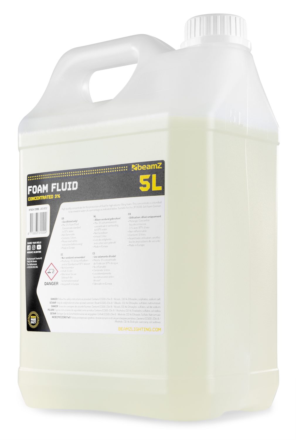 FFL5 Foam Fluid 5L Concentrated - beamZ