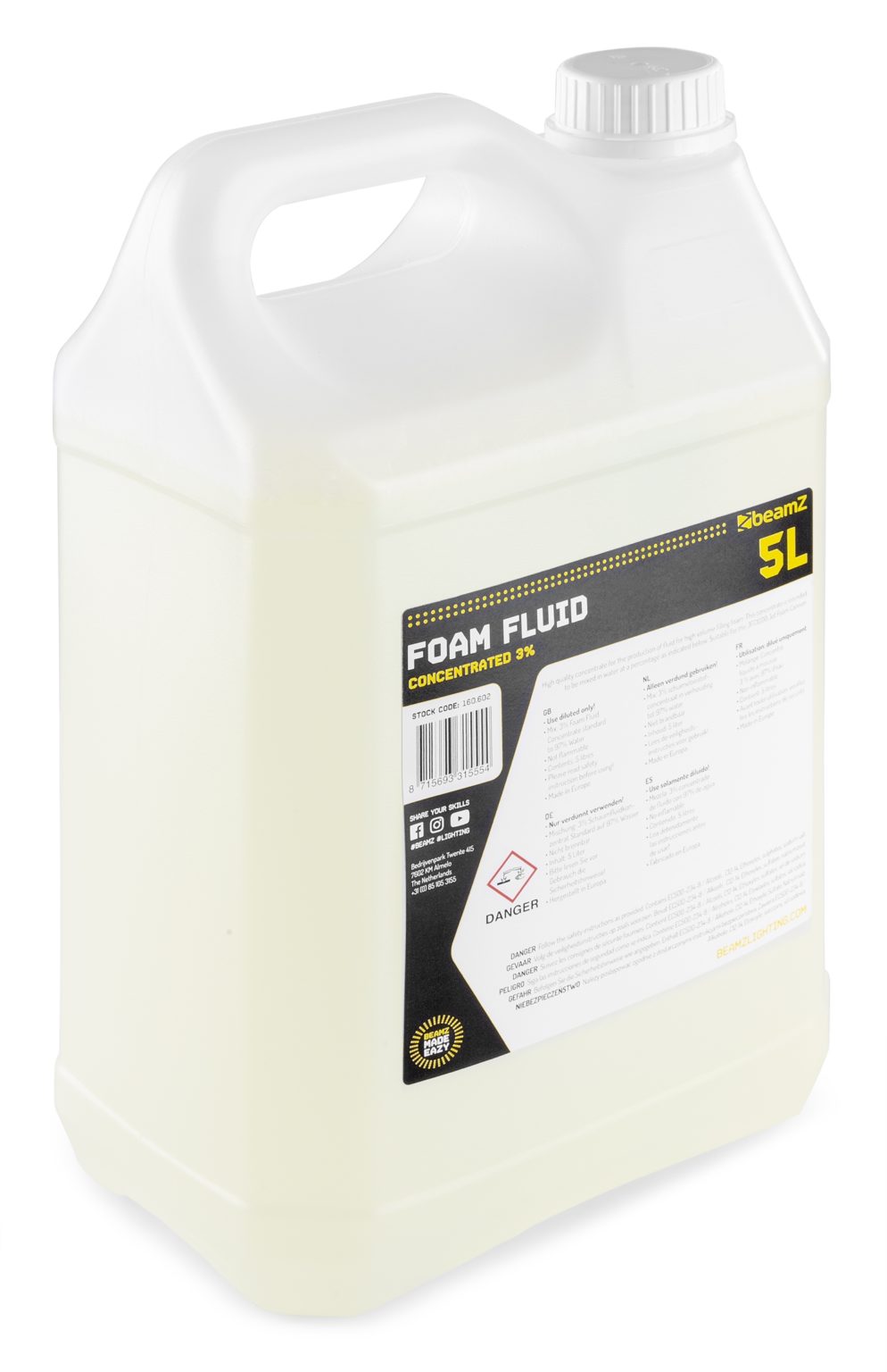 FFL5 Foam Fluid 5L Concentrated - beamZ
