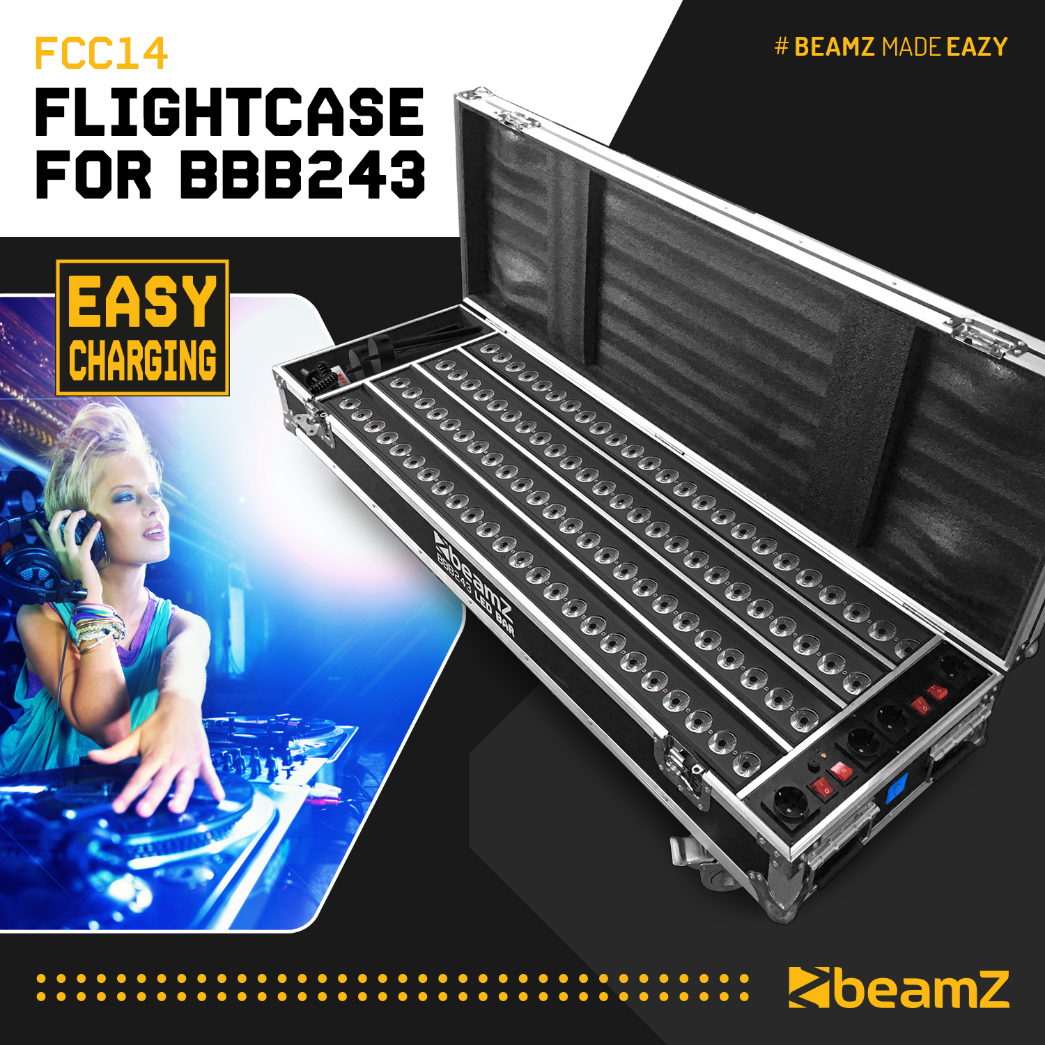 BeamZ BBB243 Battery Powered LED BAR - beamZ