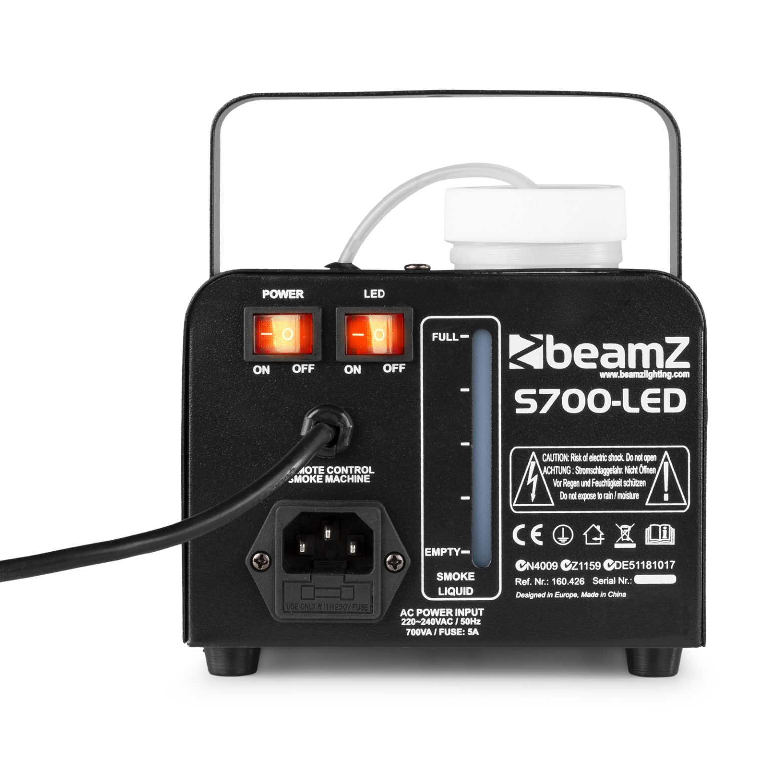 S700-LED Smoke Machine with Flame Effect - beamZ
