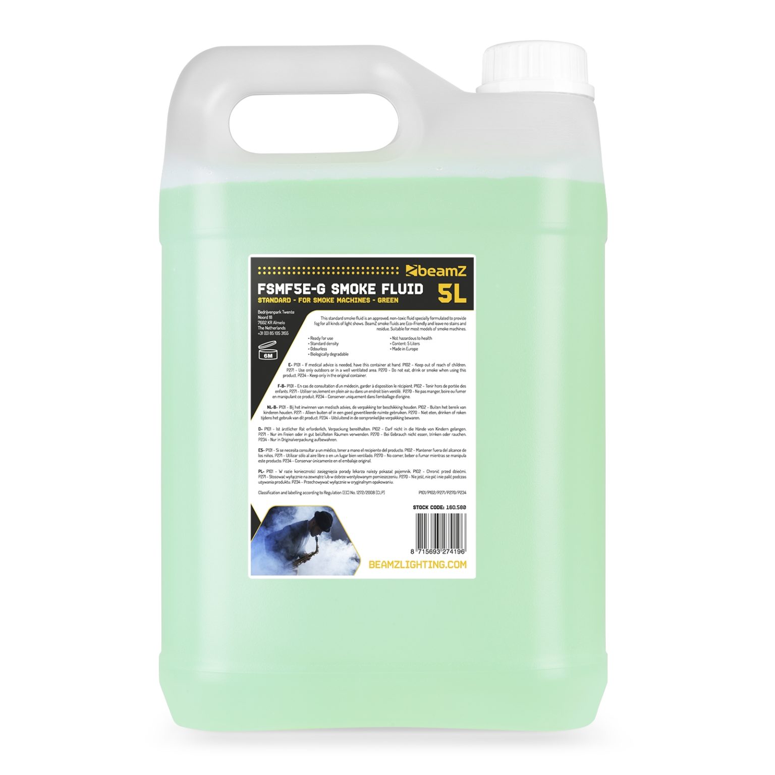 FSMF5H Smoke Fluid 5L High-Density - beamZ