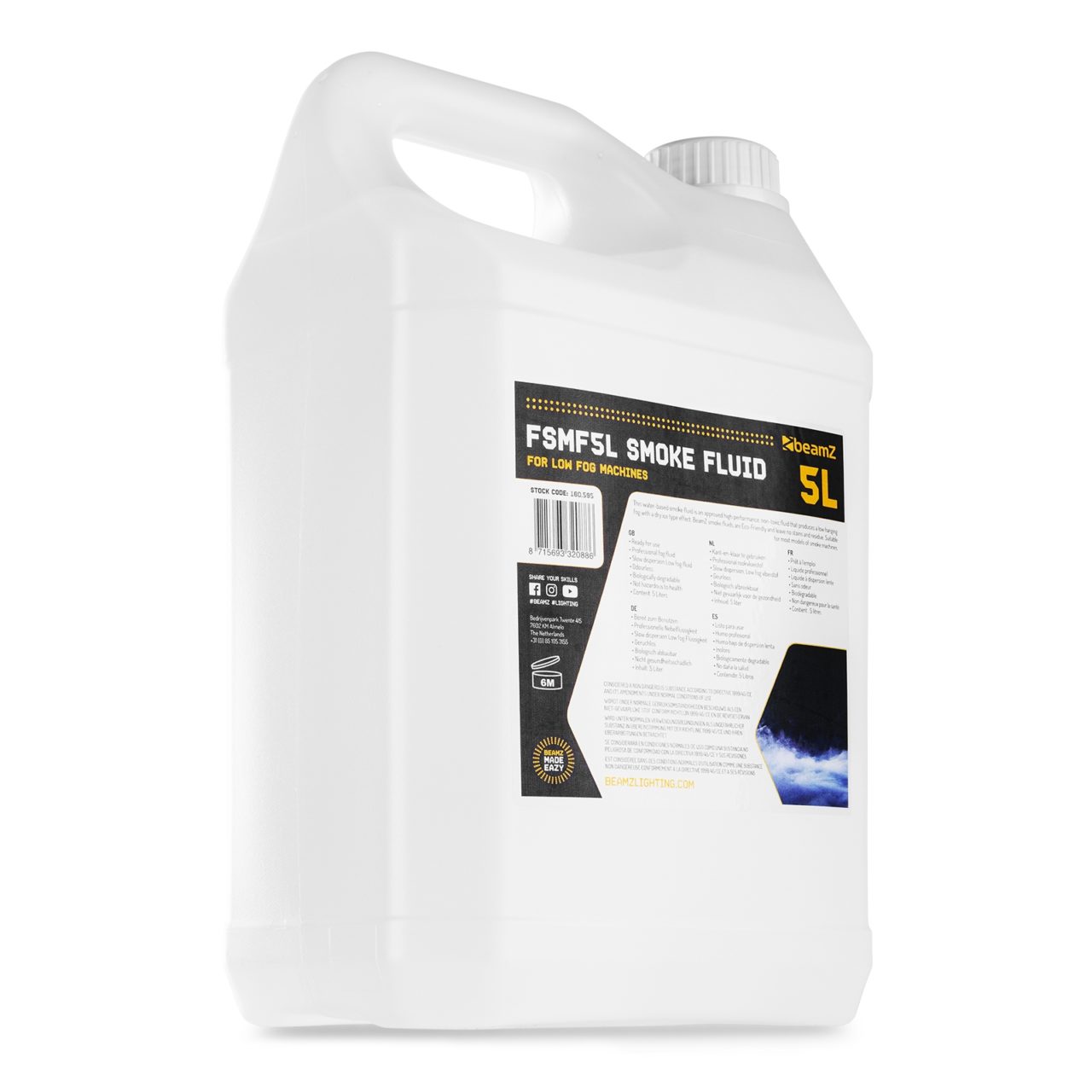 FSMF5L Smoke Fluid 5L Low Fog - beamZ