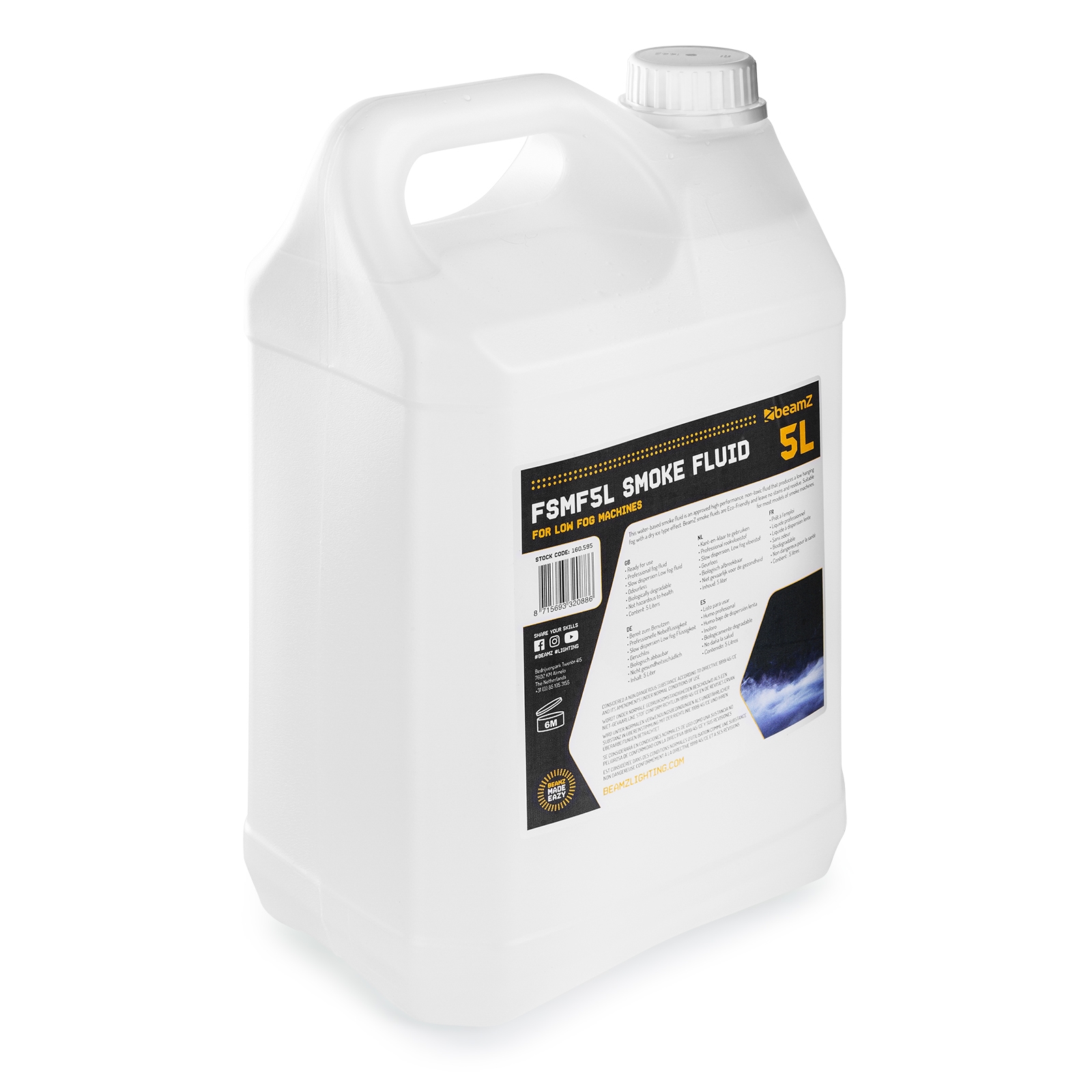 FSMF5L Smoke Fluid 5L Low Fog - beamZ