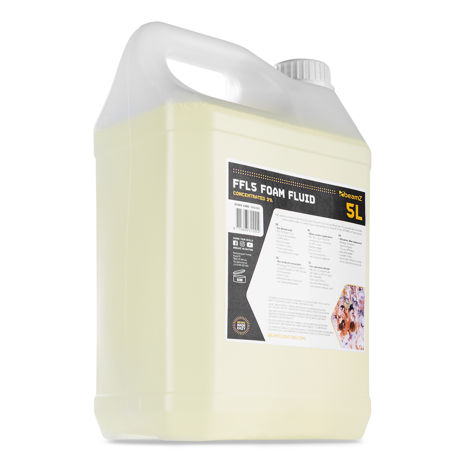 FFL5 Foam Fluid 5L Concentrated - beamZ