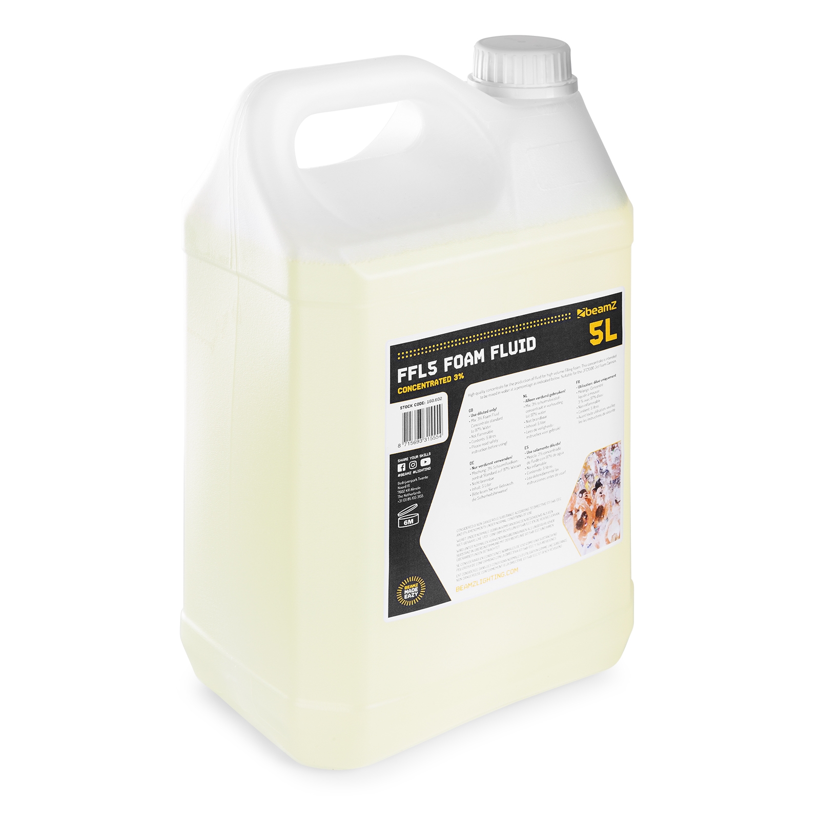 FFL5 Foam Fluid 5L Concentrated - beamZ