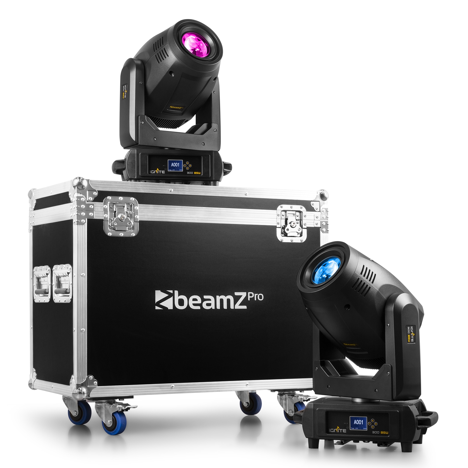 IGNITE300 LED BSW Moving Head 2pcs in Flightcase - beamZ