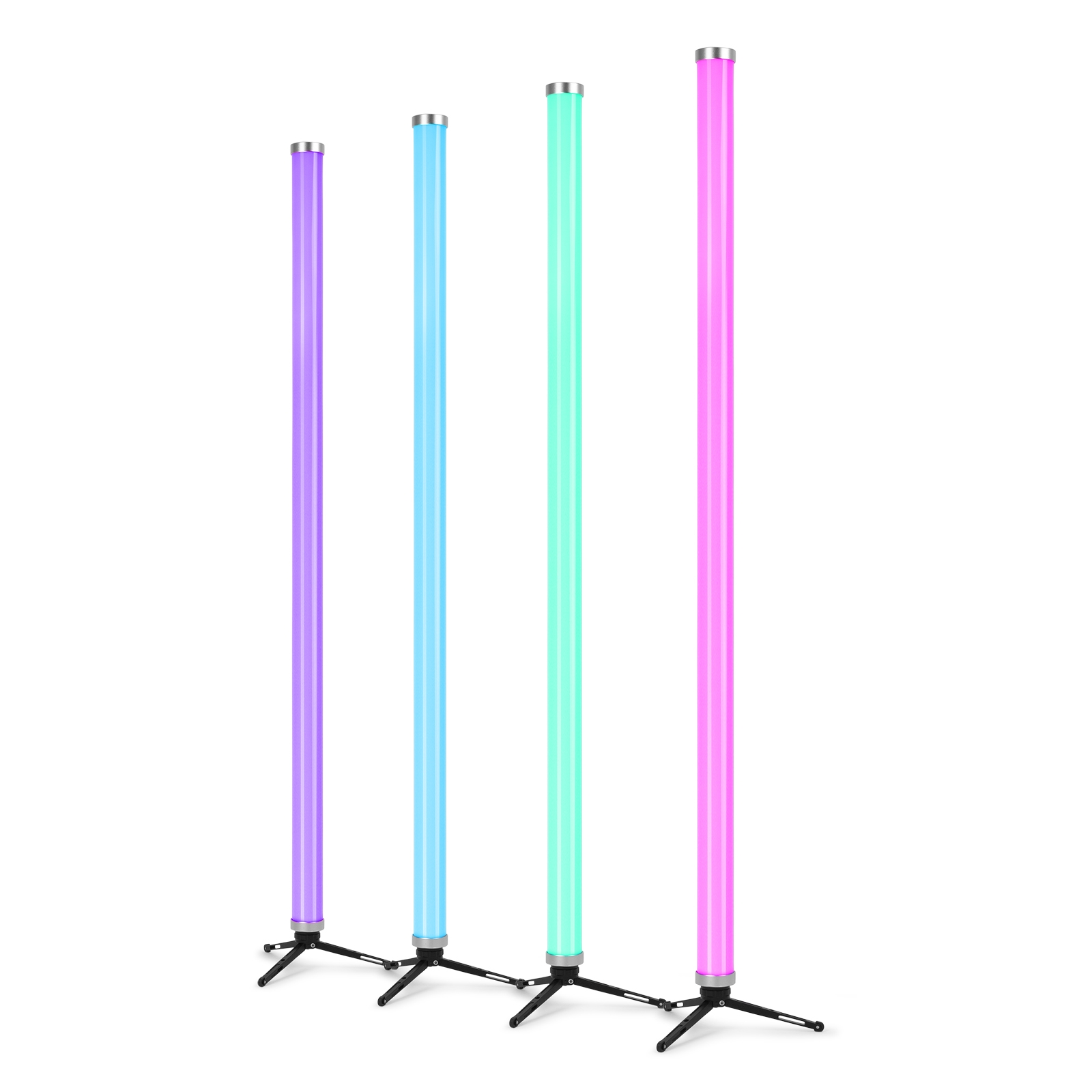 Kratos LED Tube Set RGBW in/outdoor use, set of 8 - beamZ
